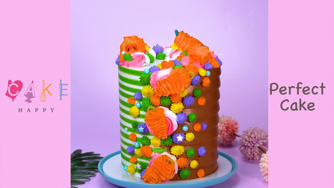Perfect Colorful  Cake Tutorial