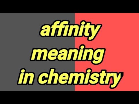 affinity meaning in chemistry #shorts