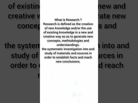 What is research | what is the meaning of research in Urdu \ Hindi