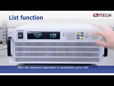 Demonstration of IT8900A/E high power DC electronic load