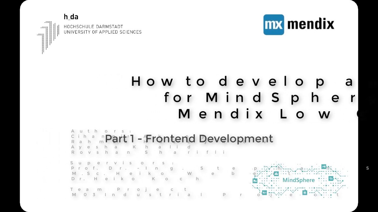 How To Mendix – Part 1 – Frontend Development