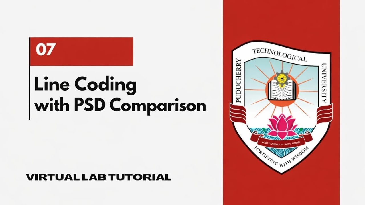 Line Coding with PSD Comparison | Virtual Lab Tutorial 