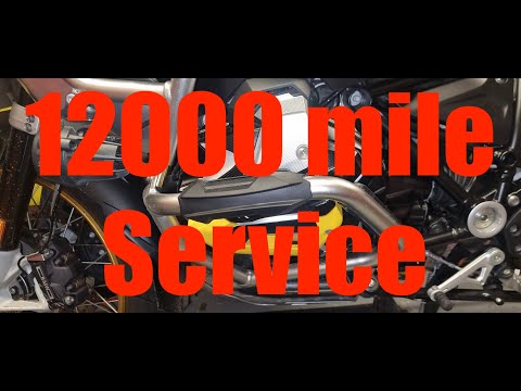 BMW R1250 GSA 12,000 MILES Service (Crash Protection)