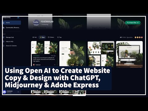 Create a Website with Adobe Express - Using ChatGPT for the design & copy and images from Midjourney