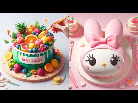 DIY My Melody Birthday Cake - Easy & Adorable Recipe! #cake #cakedecorating #cakedecoratingideas