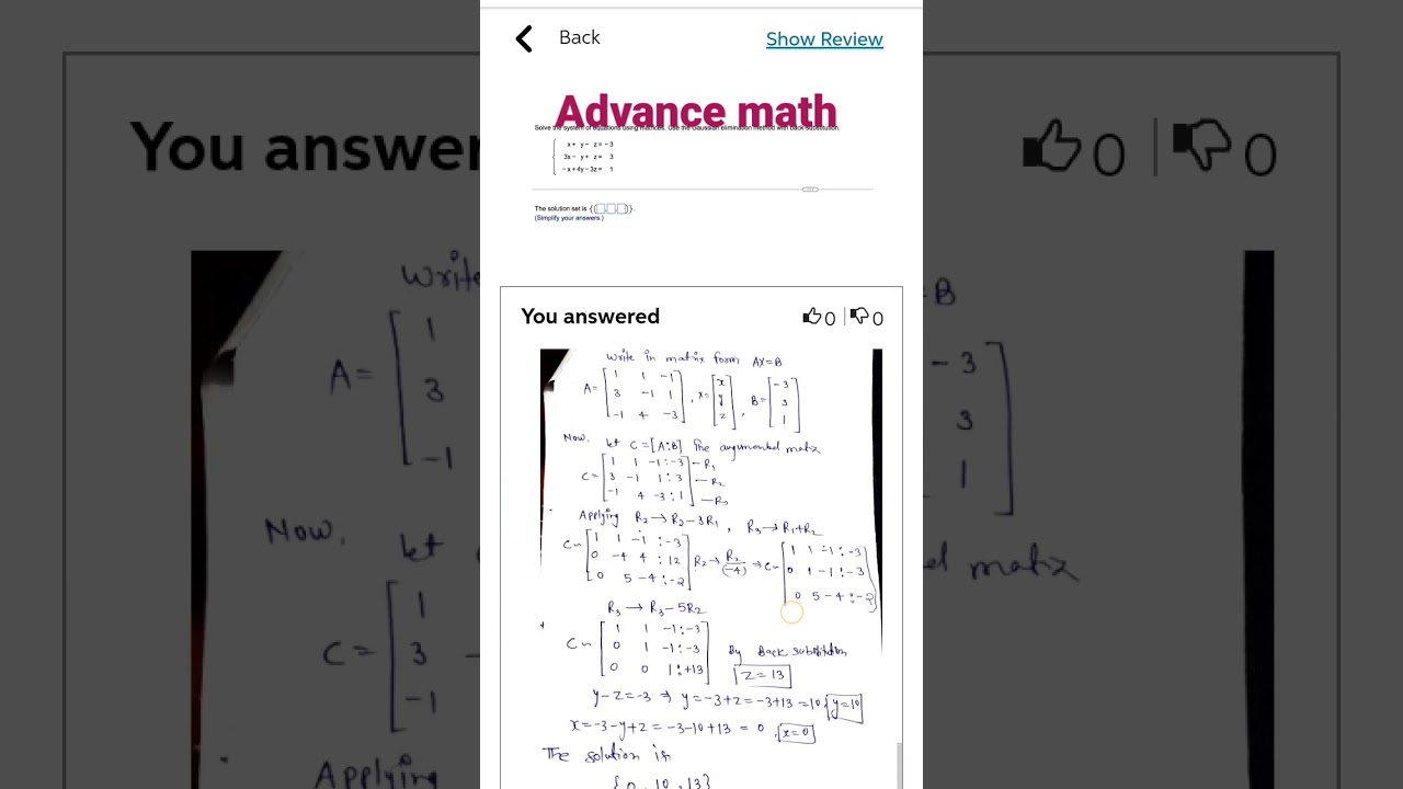 Chegg 2.0 Advance Math Q&A dashboard