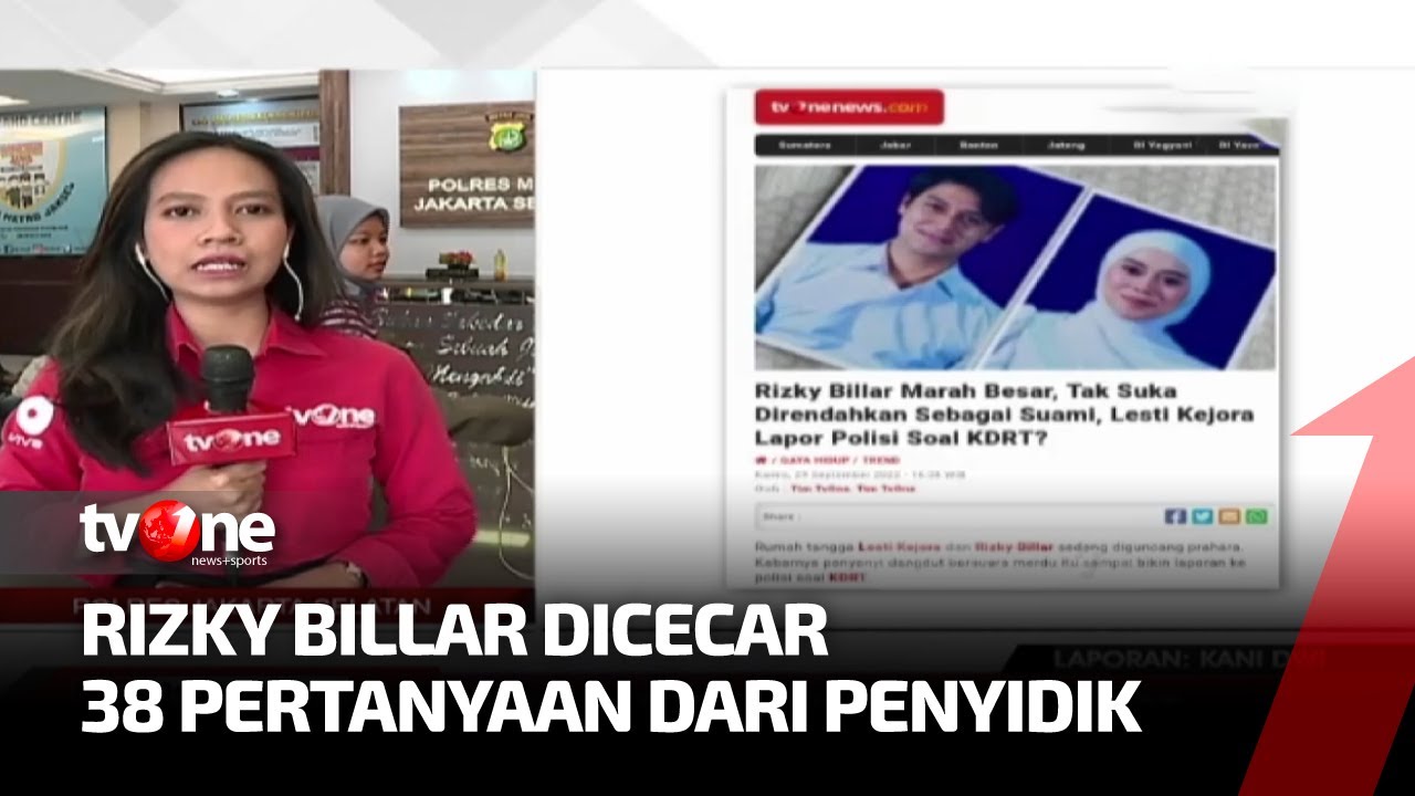 Penuhi Panggilan Polisi, Rizky Billar Dicecar 38 Pertanyaan | Kabar Petang Pilihan tvOne