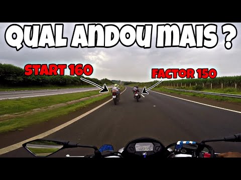 START 160 VS FACTOR 150 QUAL ANDA MAIS? AMBAS ORIGINAIS!