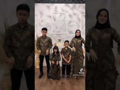Baju Batik Couple Keluarga Marina Motif Canduk