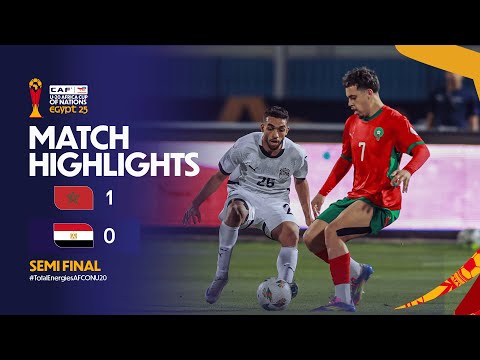Morocco 1-0 Egypt l TotalEnergies AFCON U-20 l Semi-Final