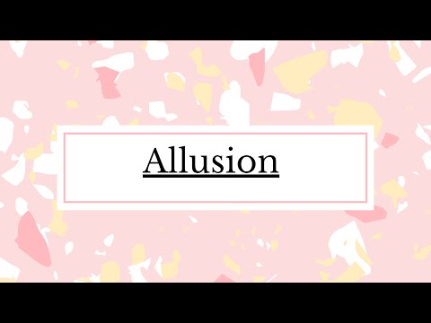 Allusion-Literary Devices