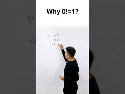 Why 0! = 1 ? | Why 0 factorial is equal to 1? #shorts
