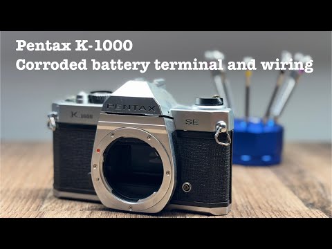 Pentax K-1000 - Repair of corroded battery compartment and wiring