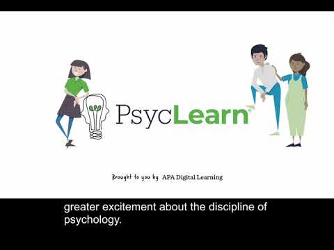 APA’s PsycLearn™: Personalize Learning