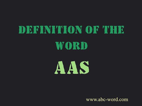 Definition of the word "Aas"