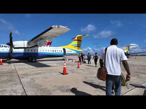 Barbados to St Lucia Airport Arrival on InterCaribbean Airways