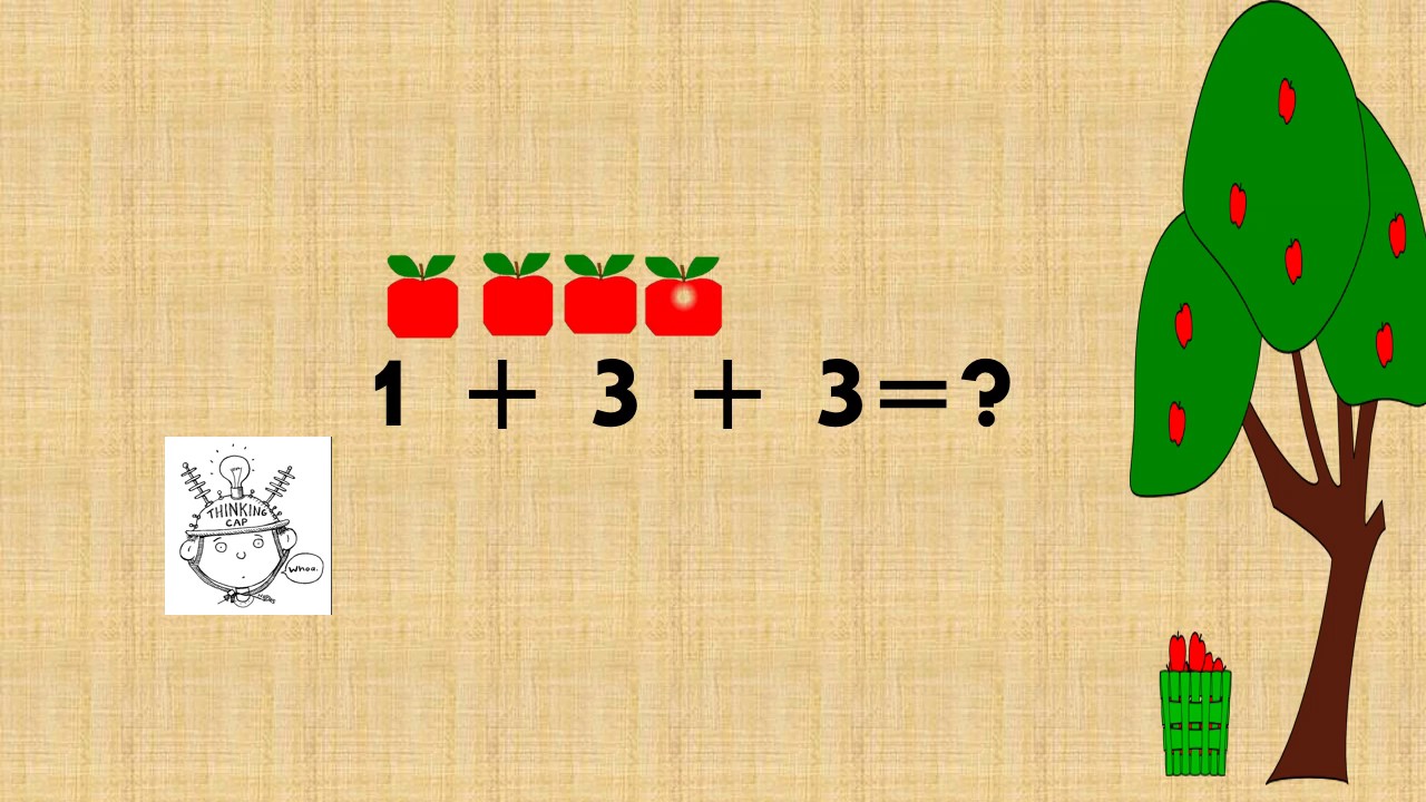 First Grade Adding 3 One Digit Numbers