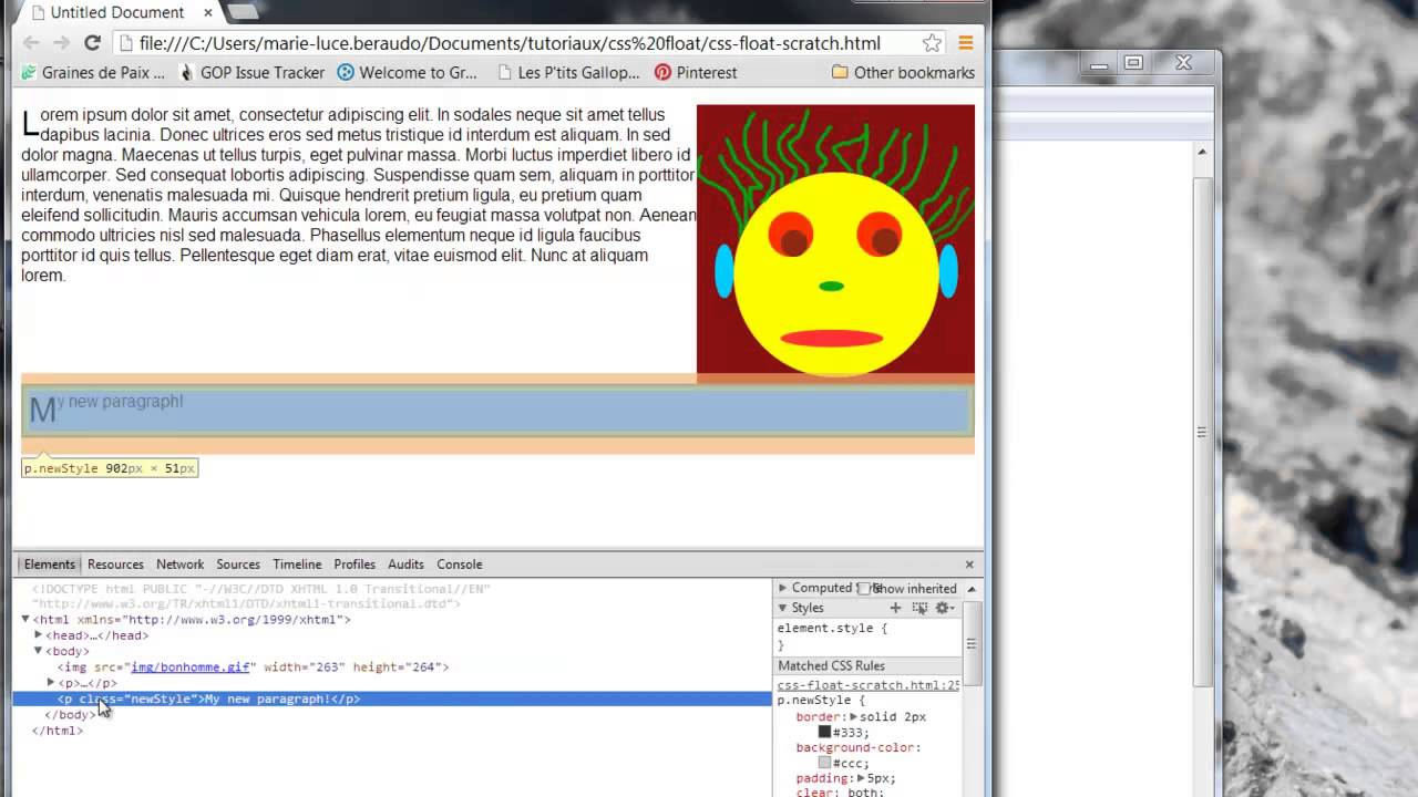 CSS float tutorial: understanding how floated elements behave
