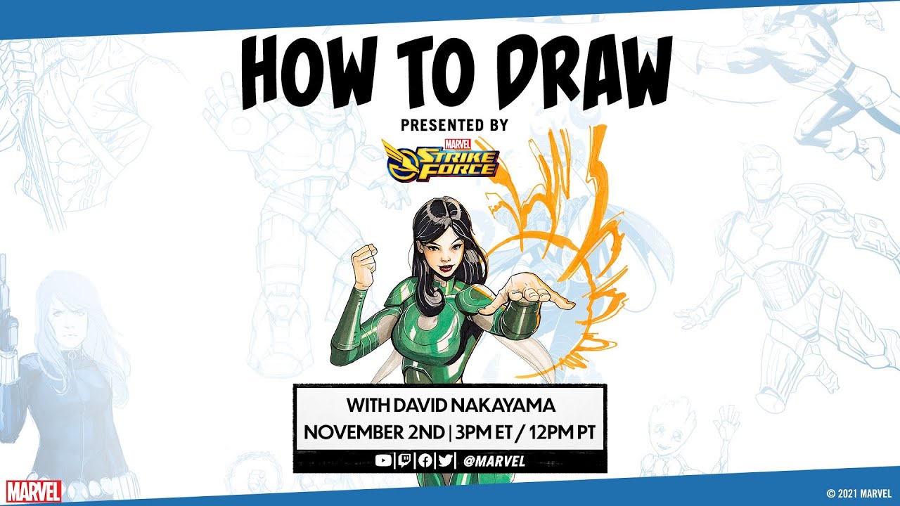 How to Draw LIVE: Inspired by Marvel Studios' Eternals!