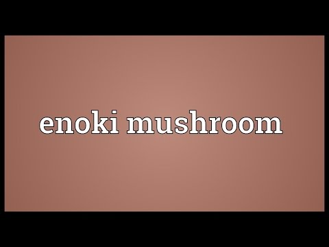 Enoki mushroom Meaning