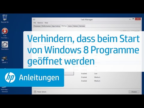 Verhindern, dass beim Start von Windows 8 Programme geöffnet werden