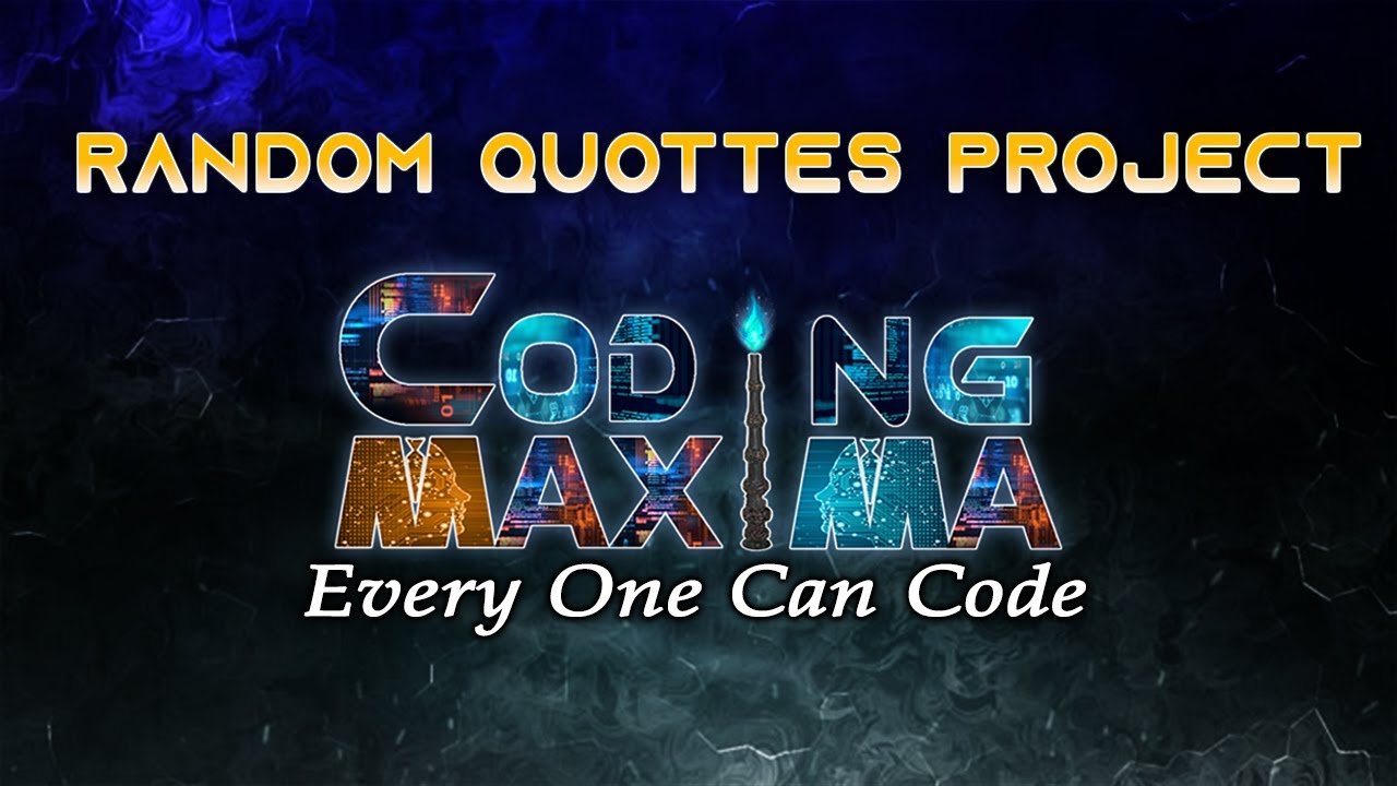 Random Quotes project in JavaScript | JavaScript | Coding Maxima