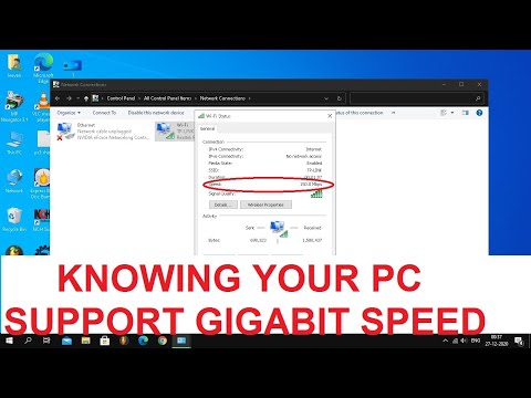 knowing PC Ethernet or LAPTOP WiFi support Gigabit speed 1000 Mbps