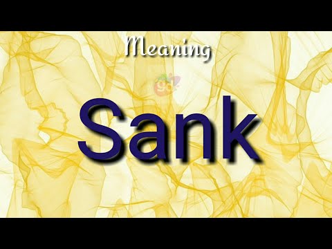 Sank Meaning with Pronunciation//Googul Dictionary//