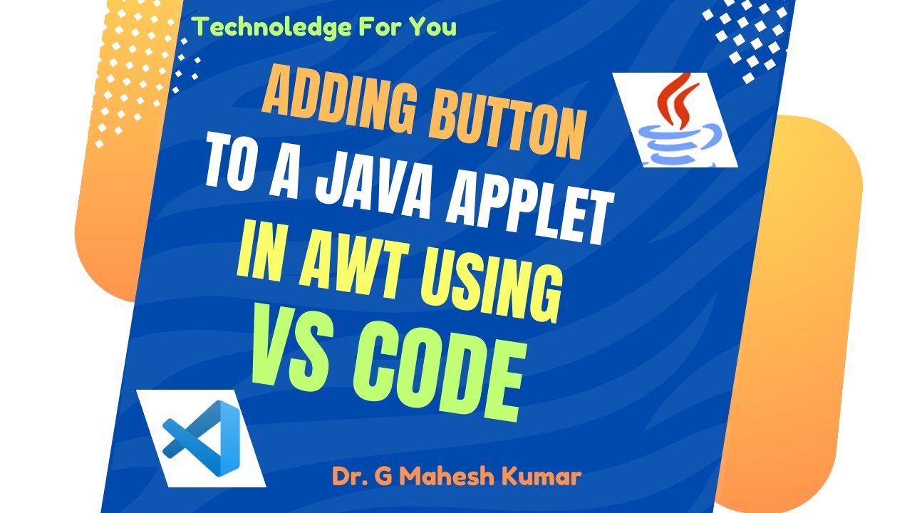 ADDING BUTTON TO A JAVA APPLET IN AWT USING VS CODE