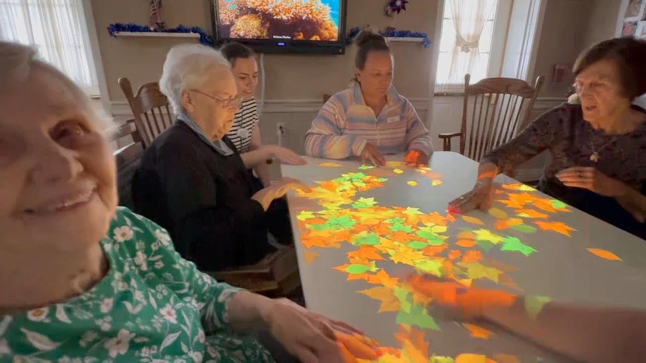 Magic table engages residents with dementia - Country Meadows ...