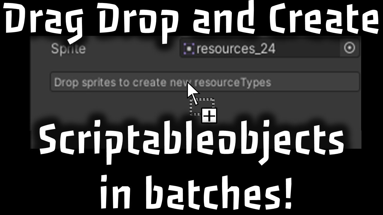 Create Scriptableobjects in Batches - Mass Scriptableobject creation from sprites - Tutorial