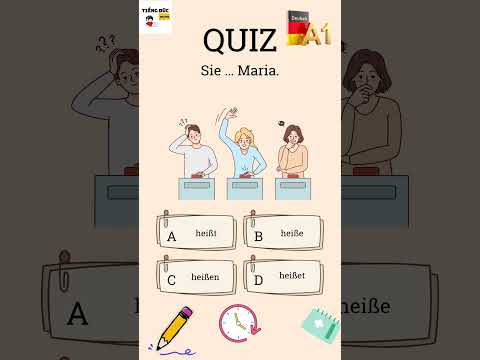 # Test 1 - Quiz A1 - Grammatik #tiengduconline #deutsch #a1 #grammatikdeutsch #deutschkurs