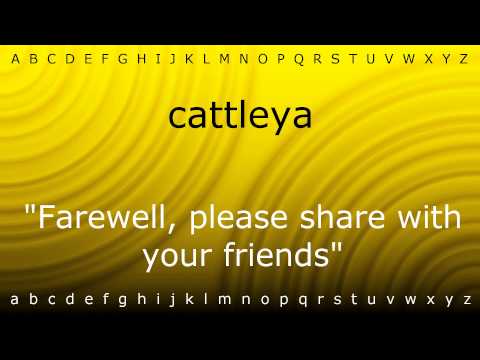 Here I will teach you how to pronounce 'cattleya' with Zira.mp4
