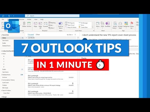 7 Microsoft Outlook Tips and Tricks in 1 minute ⏱