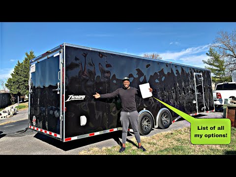 Ordering A Trailer? WATCH FIRST! | Check Out All Of My Options | Perfect Enclosed Trailer Build!