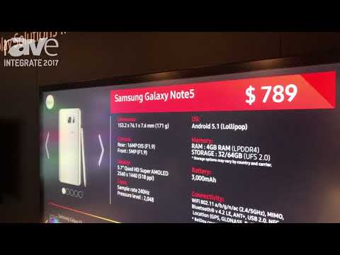 Integrate 2017: Samsung Highlights Its PMF-BC Series of Capacitive Touch Displays