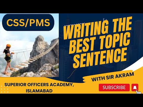 Writing the best topic sentence #CSS #Impressivewriting #BS