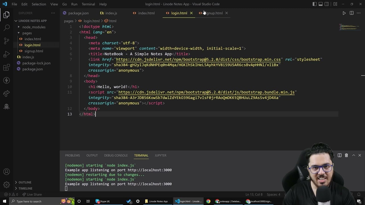 Code a Full Stack Note Taking App From Scratch   Full Stack HTML, CSS, JavaScript & Node js