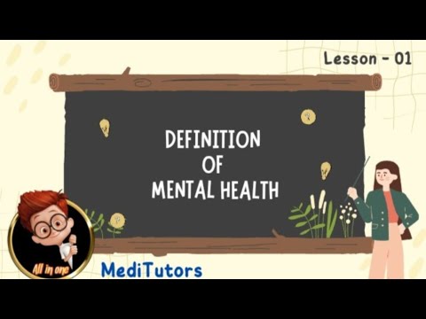 Definition of mental health