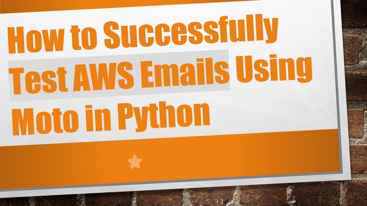 How to Successfully Test AWS Emails Using Moto in Python