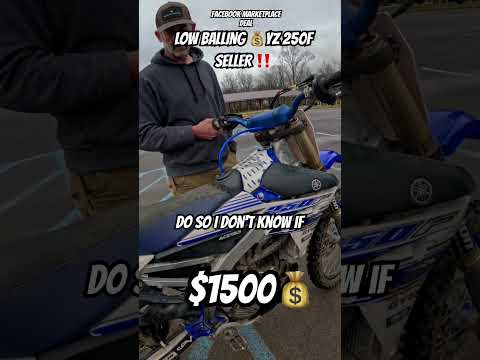 Facebook marketplace lowballing#yz250f #facebookmarketplace #deals #4stroke #yamaha #2016 #racebike