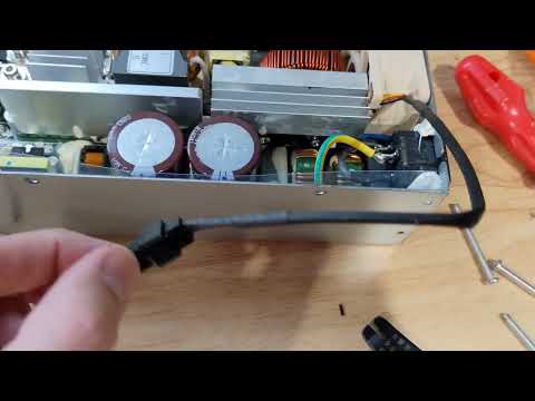 Step 4 : 60 mm PSU Fan Upgrade - 2 pin is spliced!