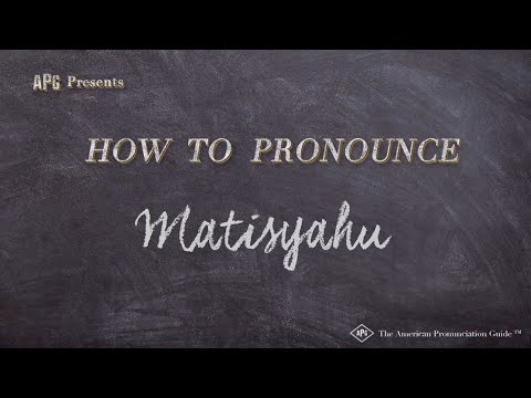 How to Pronounce Matisyahu (Real Life Examples!)
