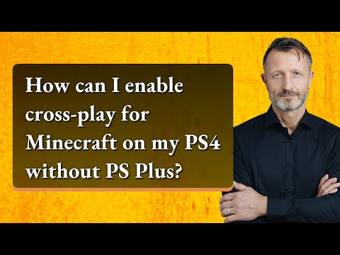 How can I enable cross-play for Minecraft on my PS4 without PS Plus?