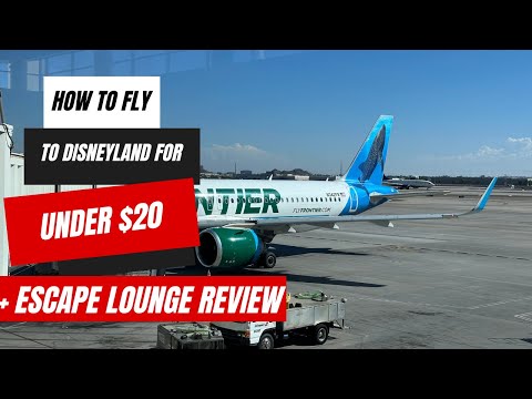 Flying Frontier Airlines for $18 to Disneyland!