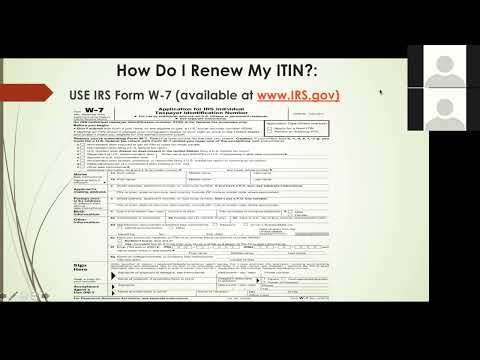 How do you apply for or renew an ITIN? Form W 7 Tutorial
