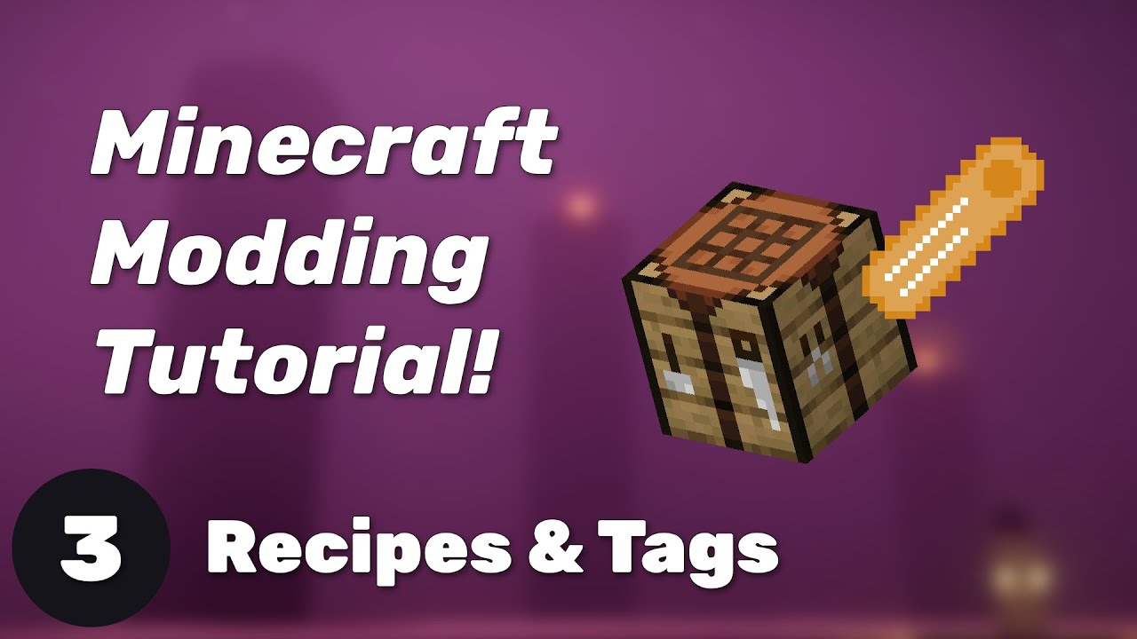 Create Minecraft Mods WITHOUT CODING!! - E03 - Crafting Recipes & Tags! | UPDATED MCreator Tutorial