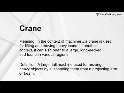 Crane Meaning
