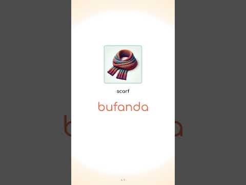 🇪🇸 5 Spanish Words in 60 Seconds 🕛 Clothes: gloves, mittens, scarf, shawl, muffler