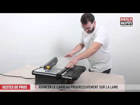 Comment couper du grès cérame avec un coupe-carreau électrique – 6 étapes simples avec Brico Dépôt